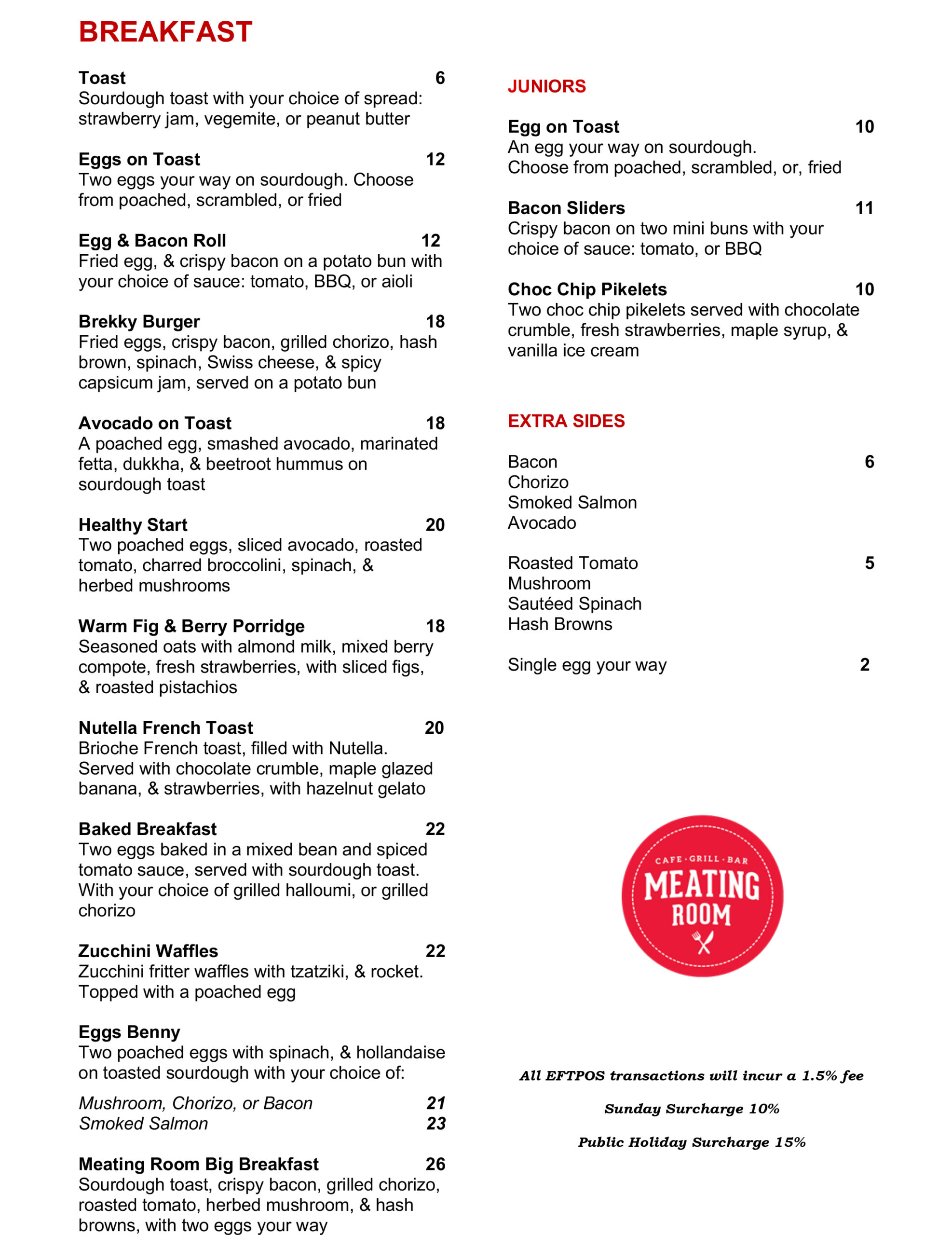 Meating Room Weston Creek - Cafe, Bar and Grill Canberra