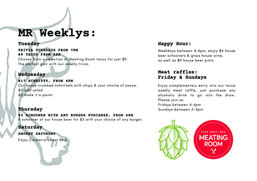 Meating Room Weston Creek - Cafe, Bar and Grill Canberra